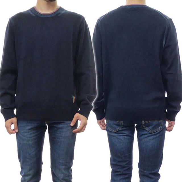 旧作お買い得セール！ PS PAUL SMITH ポールスミス セーター メンズ クルーネック M2R 538XE J21681 ネイビー