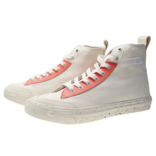 旧作お買い得セール！ DIESEL ディーゼル スニーカー レディース シューズ 靴 ハイカット S-ATHOS MID W / Y02880 PS438 アイボリー
