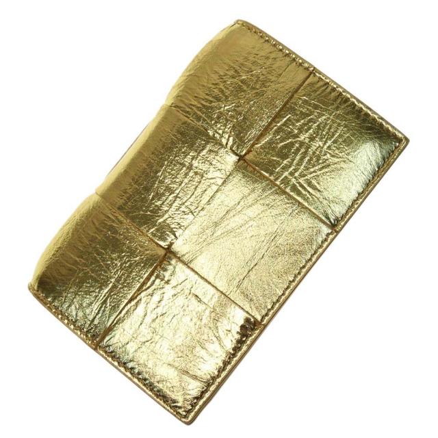 旧作お買い得セール！ BOTTEGA VENETA ボッテガヴェネタ カードケース レディース 名刺入れ 651396 V3IE4 ゴールド