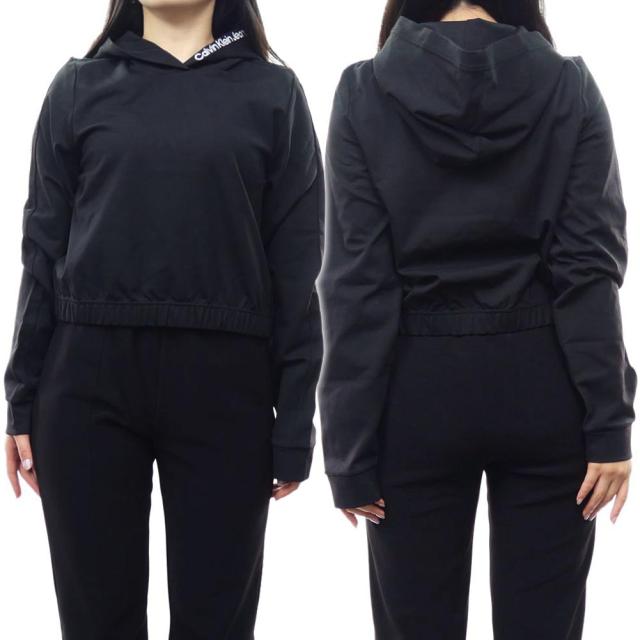 旧作お買い得セール！   JEANS カルバンクラインジーンズ パーカー レディース プルオーバー J222200 ブラック