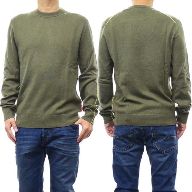 旧作お買い得セール！ DIESEL ディーゼル セーター メンズ クルーネック ニット A11226 0GEAY / K-VROMO モスグリーン