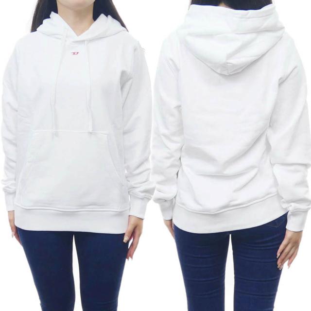 旧作お買い得セール！ DIESEL ディーゼル パーカー レディース プルオーバー コットン 綿100％ A05333 0GEAD / S-GINN-HOOD-D ホワイト