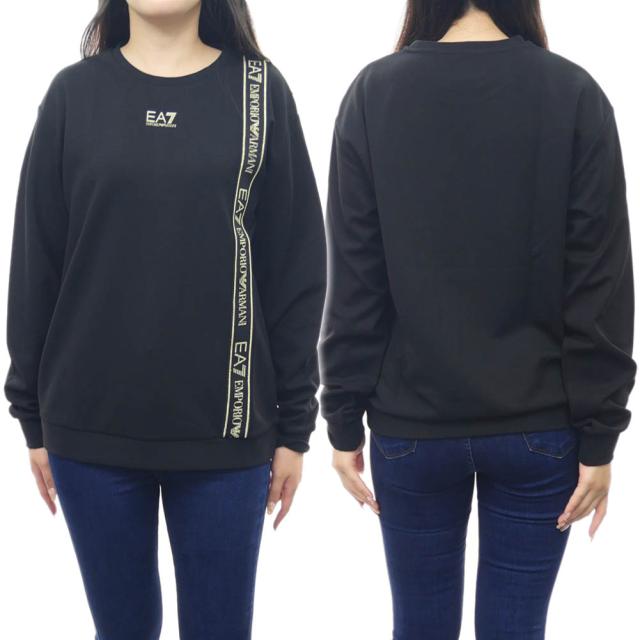 旧作お買い得セール！ EMPORIO ARMANI エンポリオアルマーニ EA7 トレーナー レディース 6RTM25 TJKWZ ブラック