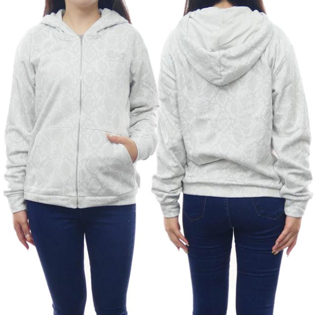 旧作お買い得セール！ EMPORIO ARMANI エンポリオアルマーニ EA7 パーカー レディース ジップアップ 6RTM15 TJQTZ ライトグレー
