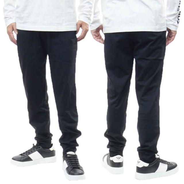 旧作お買い得セール！ EMPORIO ARMANI UNDERWEAR エンポリオアルマーニアンダーウェア スウェットパンツ メンズ コットン 綿100％ 111690 3F573 ブラック