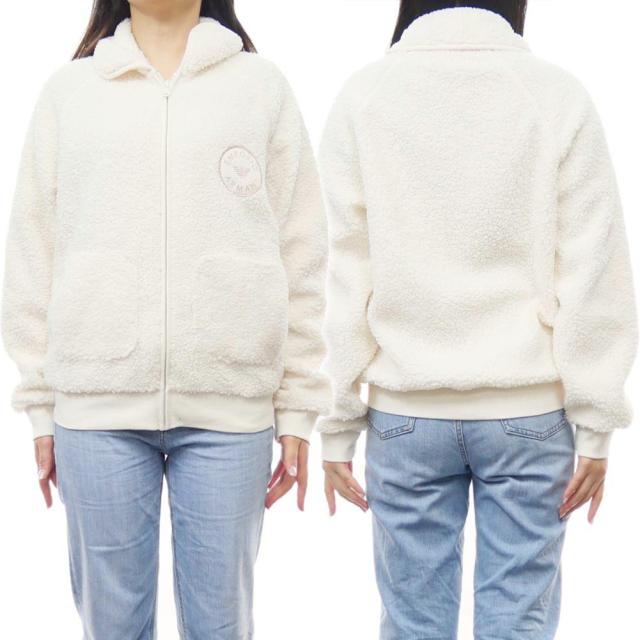 旧作お買い得セール！ EMPORIO ARMANI UNDERWEAR エンポリオアルマーニアンダーウェア スウェット レディース ジップアップ 164734 3F256 ホワイト