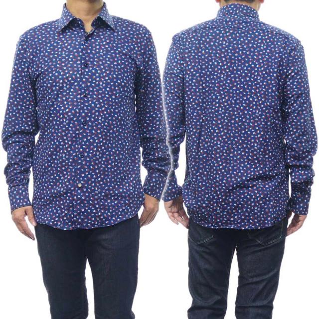 旧作お買い得セール！ HUGO BOSS ヒューゴボス カジュアルシャツ メンズ 50496858 10251301 / C-HAL-Kent-CI-223 ダークブルー