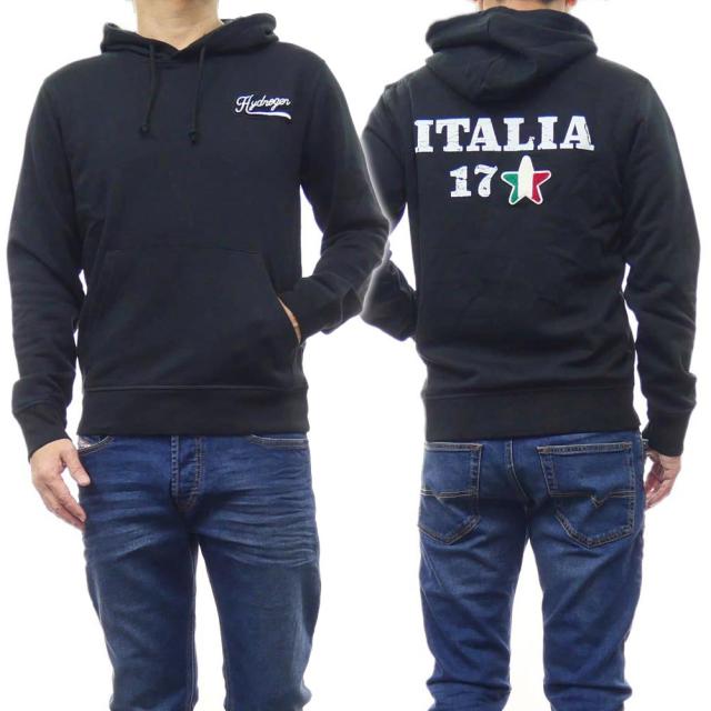 旧作お買い得セール！ HYDROGEN ハイドロゲン パーカー メンズ プルオーバー 330504 / ITALIA 17 HOODIE ブラック