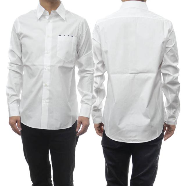 旧作お買い得セール！ MARNI マルニ カジュアルシャツ メンズ コットン 綿100％ CUMU0203P1 USCT88 ホワイト