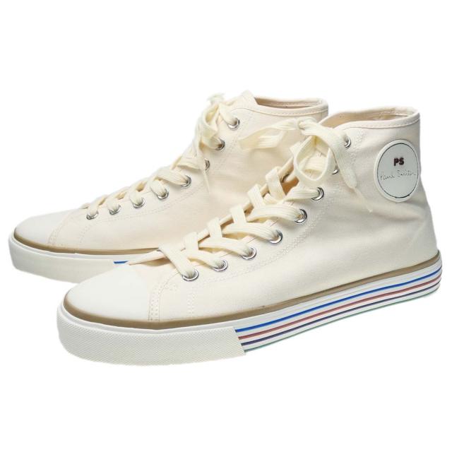 旧作お買い得セール！ PS PAUL SMITH ポールスミス メンズ スニーカー 靴 シューズ ハイカット M2S YUM01 LCVS / YUMA ホワイト