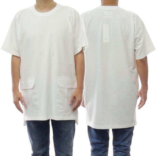 旧作お買い得セール！ ADIDAS Y-3 アディダスワイスリー Tシャツ メンズ 半袖 クルーネック コットン 綿100％ HZ8863 / POCKET SS TEE オフホワイト