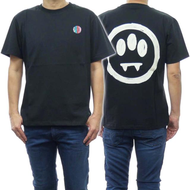 旧作お買い得セール！ BARROW バロウ Tシャツ メンズ 半袖 クルーネック コットン 綿100％ 034039 ブラック