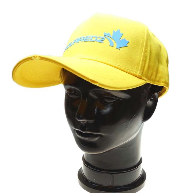 旧作お買い得セール！ DSQUARED2 ディースクエアード 帽子 メンズ コットン 綿100％ キャップ BCM0691 05C00001 イエロー