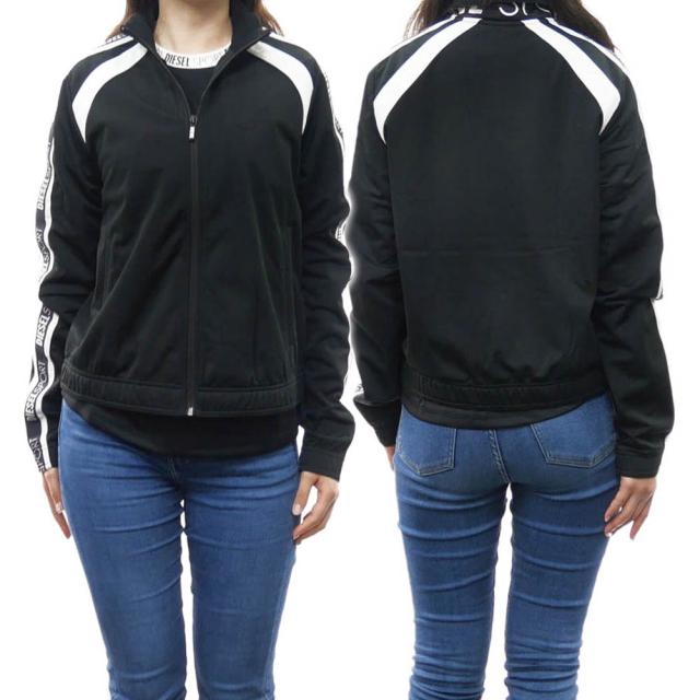旧作お買い得セール！ DIESEL ディーゼル スウェット レディース ジップアップ A09471 ONEAF / AWST-ENERA-HT36-JACKET ブラック