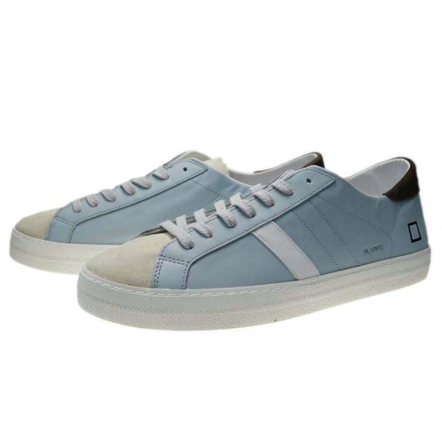 旧作お買い得セール！ D.A.T.E. デイト メンズ スニーカー 靴 シューズ ローカット M381-HL-VC / HILL LOW VIN TAGE CALF スカイブルー