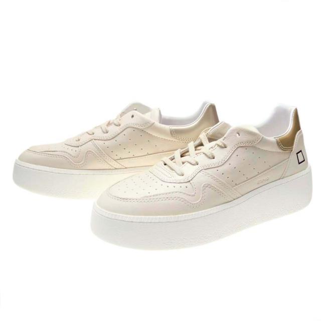 旧作お買い得セール！ D.A.T.E. デイト スニーカー レディース シューズ 靴 ローカット W381-ST-PW / STEP POWDER ベージュ