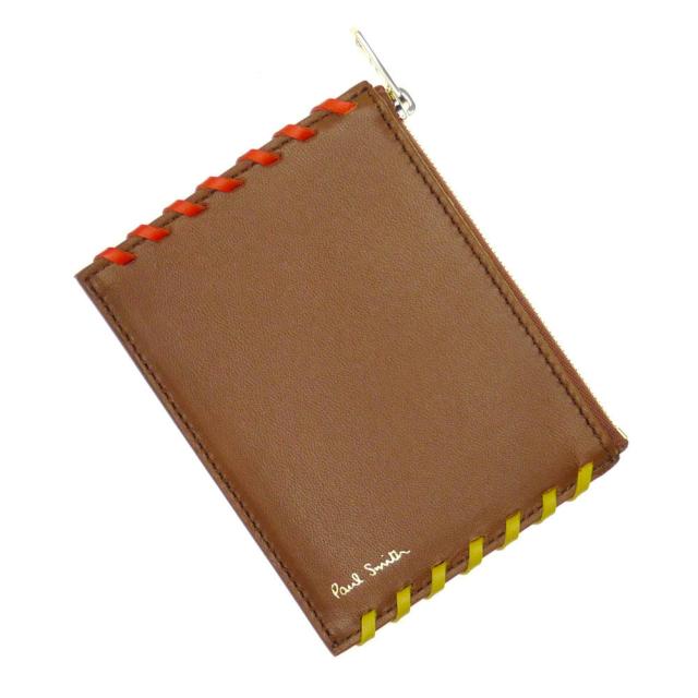 旧作お買い得セール！ PAUL SMITH ポールスミス ケース メンズ カードケース M1A 7246 KSTIED ブラウン×ダークオレンジ