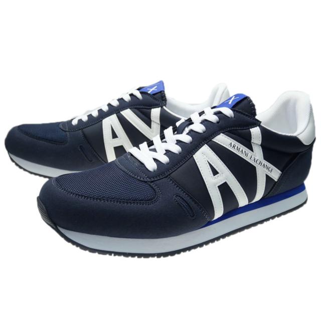 旧作お買い得セール！ ARMANI EXCHANGE A/X アルマーニエクスチェンジ メンズ スニーカー 靴 シューズ ローカット XUX017 XCC68 ネイビー 定番人気商品