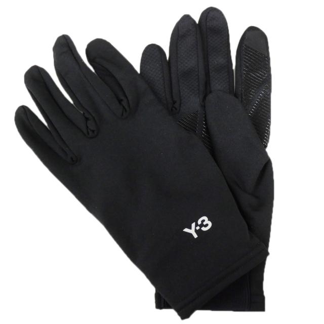 旧作お買い得セール！ Y-3 ワイスリー グローブ メンズ 手袋 JI7506 / Y-3 RUN GLOVES ブラック