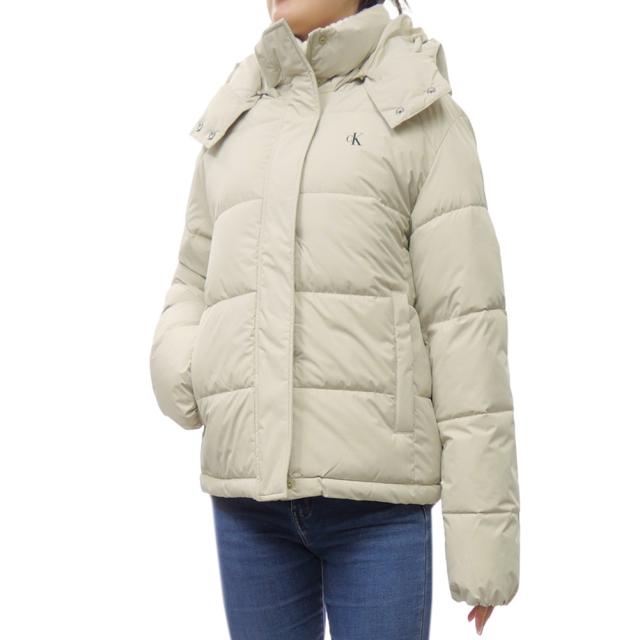 旧作お買い得セール！   JEANS カルバンクラインジーンズ ブルゾン レディース 中綿ブルゾン J224119 アイボリー