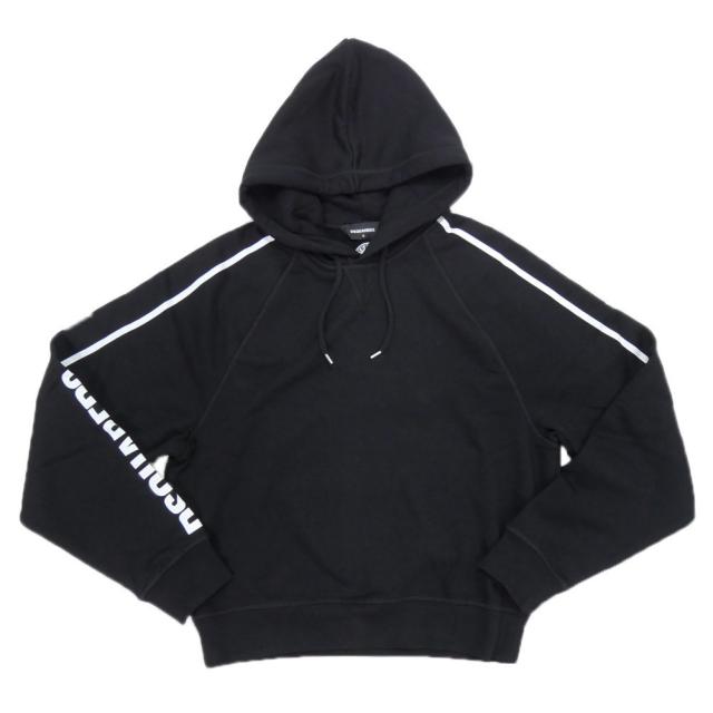 旧作お買い得セール！ DSQUARED2 ディースクエアード パーカー メンズ プルオーバー コットン 綿100％ S71GU0713 S25516 / Cipro Raglan Fit Hoodie ブラック 旧作お買い得セール！ DSQUARED2 ディースクエアード パーカー メンズ