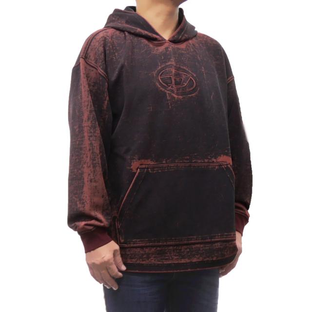 旧作お買い得セール！ DIESEL ディーゼル パーカー メンズ プルオーバー A14972 0NMAZ / S-GINN-HOOD-K45 ブリック