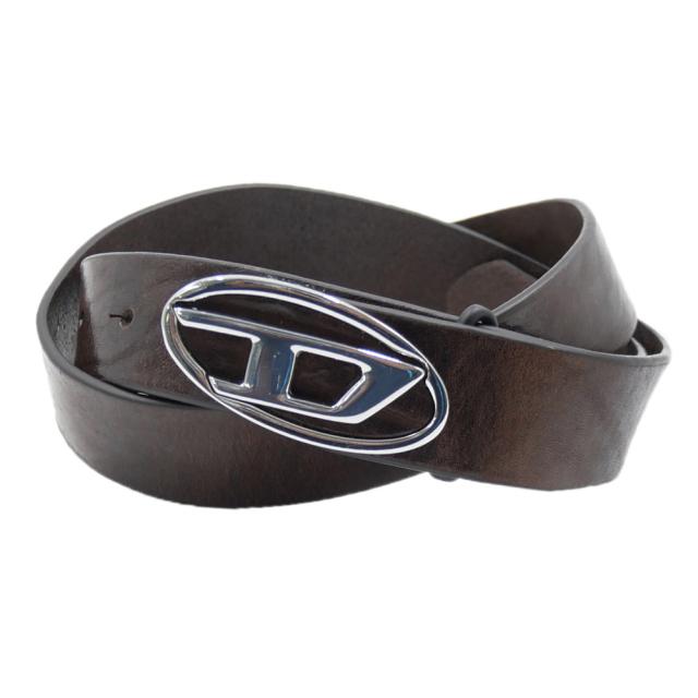 旧作お買い得セール！ DIESEL ディーゼル ベルト メンズ レディース ユニセックス レザーベルト X09813 PR271 / B-1DR-LAYER ダークブラウン