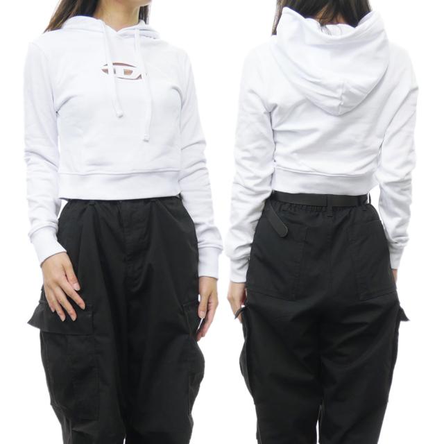 旧作お買い得セール！ DIESEL ディーゼル パーカー レディース プルオーバー A15714 0GRAC / F-SLIMMY-HOOD-OD ホワイト