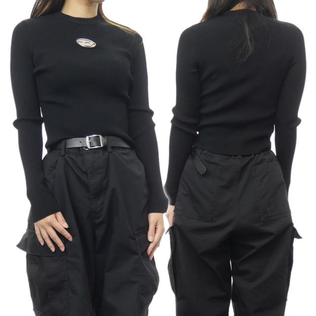 旧作お買い得セール！ DIESEL ディーゼル セーター レディース リブニット A15328 0DLAX / M-VALARI ブラック