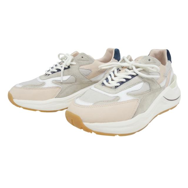 旧作お買い得セール！ D.A.T.E. デイト スニーカー レディース シューズ 靴 ローカット W411-FG-WX / FUGA WAX グレージュ