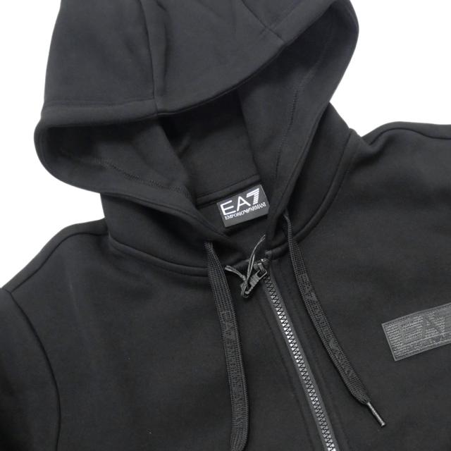旧作お買い得セール！ EMPORIO ARMANI エンポリオアルマーニ EA7 パーカー メンズ ジップアップ 6DPM26 PJODZ ブラック 旧作お買い得セール！ EMPORIO ARMANI エンポリオアルマーニ EA7