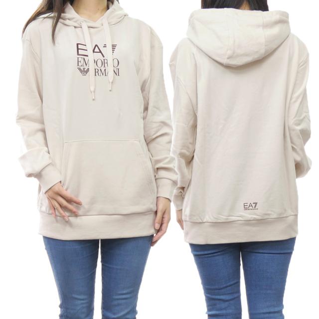 旧作お買い得セール！ EMPORIO ARMANI エンポリオアルマーニ EA7 パーカー レディース プルオーバー 6DTM13 TJZCZ オフホワイト