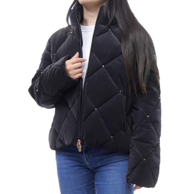 旧作お買い得セール！ EMPORIO ARMANI エンポリオアルマーニ EA7 レディース 中綿ブルゾン 6DTB14 TNDMZ ブラック