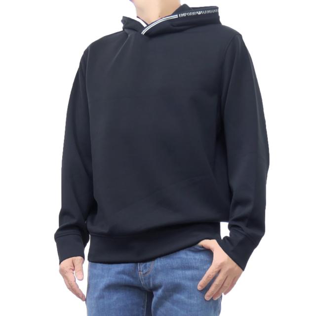 旧作お買い得セール！ EMPORIO ARMANI エンポリオアルマーニ パーカー メンズ プルオーバー 6D1M99 1JRRZ ネイビー