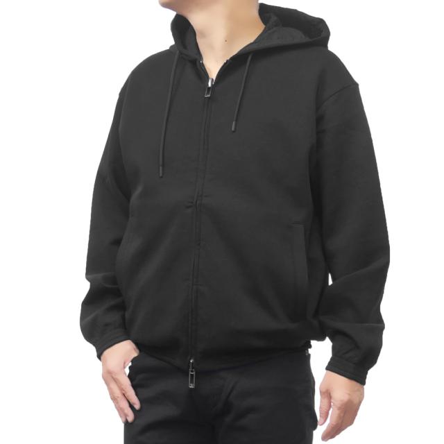 旧作お買い得セール！ EMPORIO ARMANI エンポリオアルマーニ パーカー メンズ リバーシブル ジップアップ 6D1MD3 1JHSZ ブラック