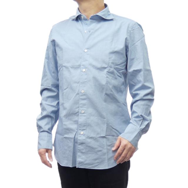 旧作お買い得セール！ FINAMORE フィナモレ カッタウェイシャツ メンズ コットン 綿100％ SIMONE / TOK105 012726 A4002C ライトブルー