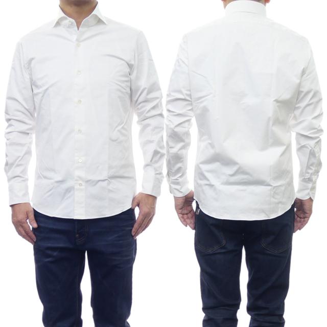 旧作お買い得セール！ GIANNETTO ジャンネット カッタウェイシャツ メンズ 42330 / VINCI FIT WASH ホワイト