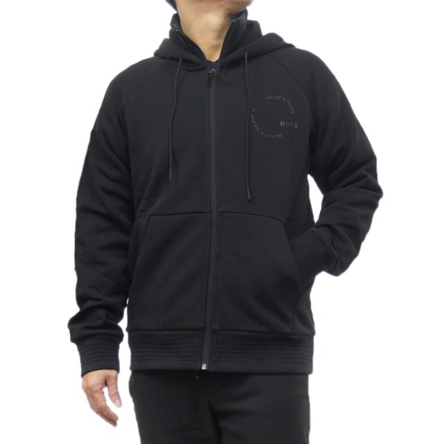旧作お買い得セール！ HUGO BOSS ヒューゴボス パーカー メンズ ジップアップ 50523898 10263372 / Snuggel ブラック
