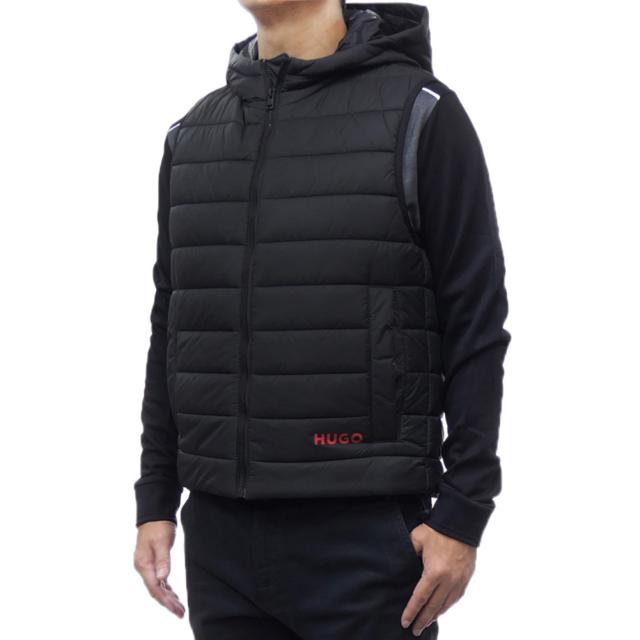 旧作お買い得セール！ HUGO・HUGO BOSS ヒューゴボス 中綿ベスト メンズ 50517872 10239121 / Breneto2431 ブラック
