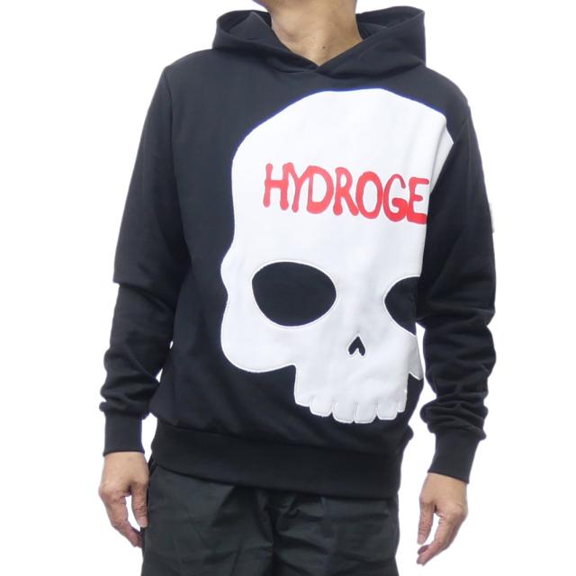 旧作お買い得セール！ HYDROGEN ハイドロゲン パーカー メンズ プルオーバー MH0004 / BIG SKULL HOODIE ブラック