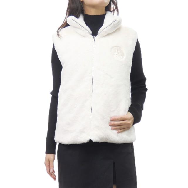 旧作お買い得セール！ JOTT ジョット ダウンベスト レディース リバーシブル FW23WJAC72 / DARIIA 2.0 FFUR ホワイト