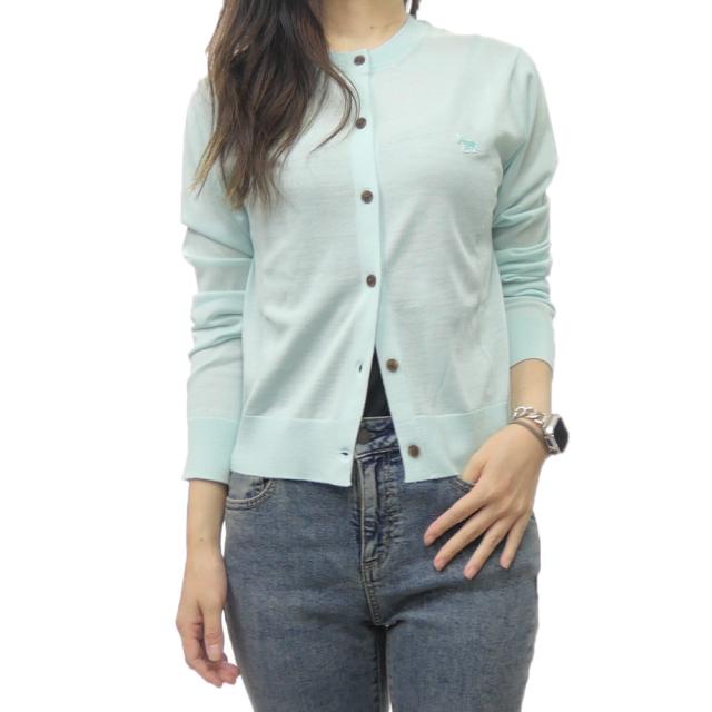 旧作お買い得セール！ MAISON KITSUNE メゾンキツネ カーディガン レディース MW00507KT1036 / BABY FOX PATCH REGULAR CARDIGAN ペパーミント