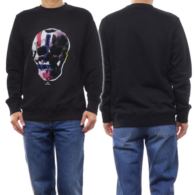 旧作お買い得セール！ PS PAUL SMITH ポールスミス トレーナー メンズ クルーネック M2R 027R NP4685 ブラック