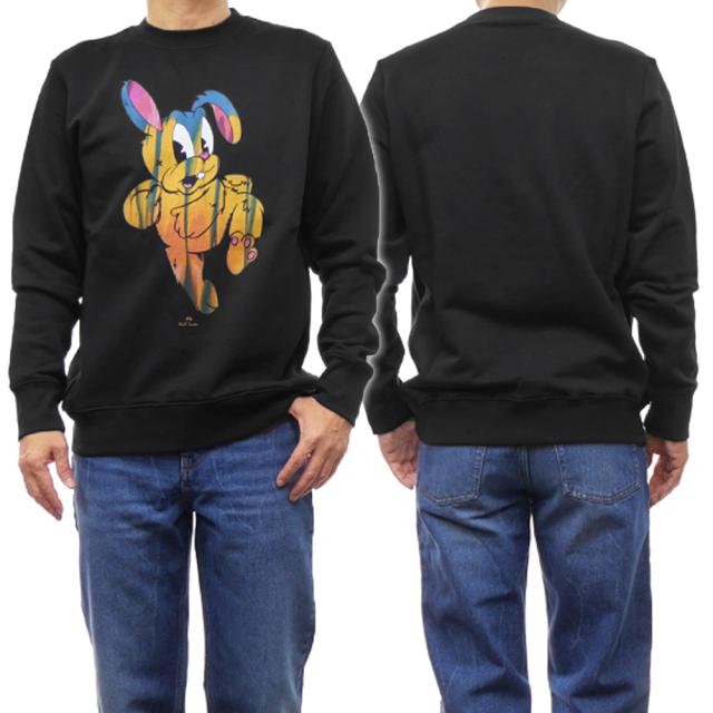 旧作お買い得セール！ PS PAUL SMITH ポールスミス トレーナー メンズ クルーネック M2R 027R NP4687 ブラック