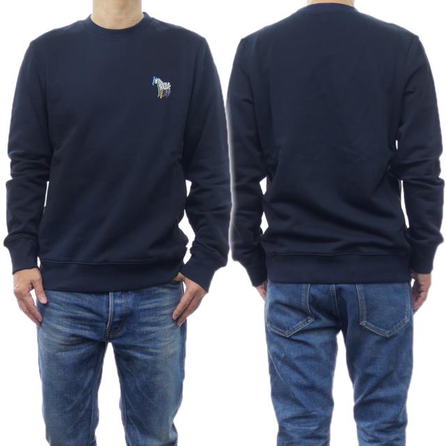 旧作お買い得セール！ PS PAUL SMITH ポールスミス トレーナー メンズ コットン 綿100％ M2R 027 NP4686 ネイビー