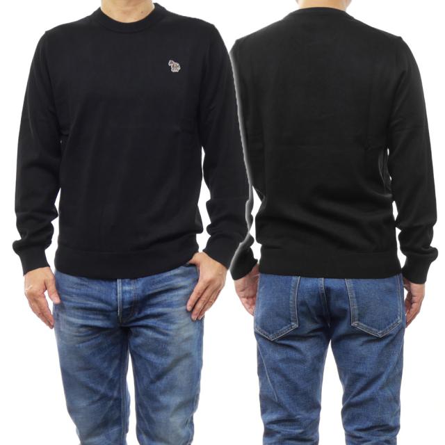旧作お買い得セール！ PS PAUL SMITH ポールスミス セーター メンズ クルーネック ニット M2R 200YZ L21858 ブラック 定番人気商品