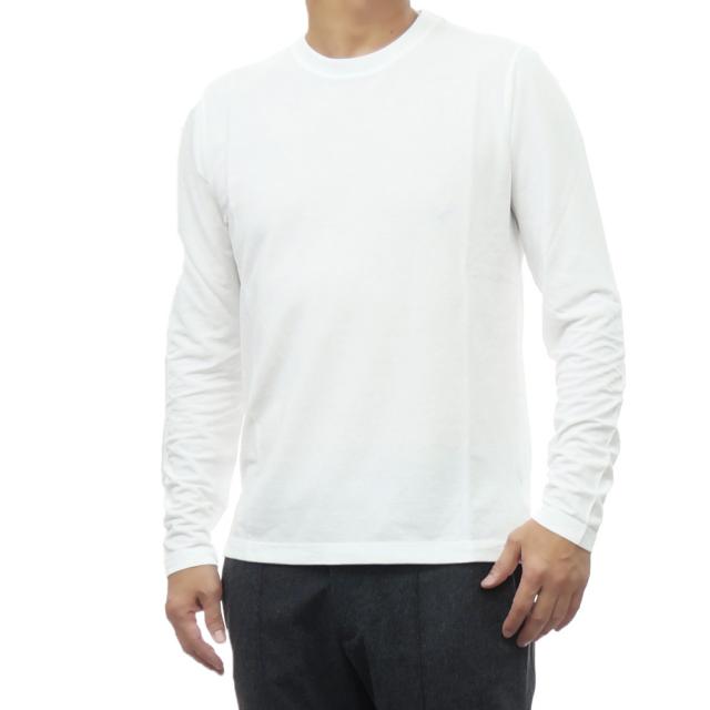 旧作お買い得セール！ ZANONE ザノーネ Tシャツ メンズ 長袖 クルーネック コットン 綿100％ ロンT 815134 ZG380 ホワイト