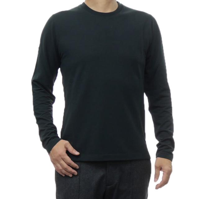 旧作お買い得セール！ ZANONE ザノーネ Tシャツ メンズ 長袖 クルーネック コットン 綿100％ ロンT 815134 ZG380 ブラック