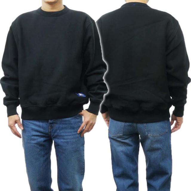 旧作お買い得セール！ BURBERRY バーバリー トレーナー メンズ コットン 綿100％ 8082093 1 / SP24-JER-FOR CREW ブラック