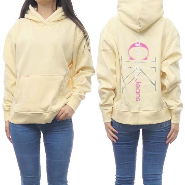 旧作お買い得セール！   JEANS カルバンクラインジーンズ パーカー レディース プルオーバー J222895 バニラ